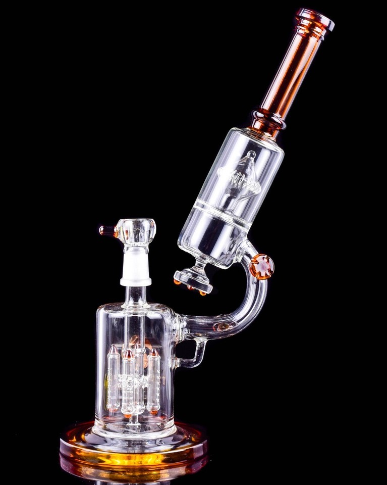 THICK Bong Tsunami Glass MICROSCOPE Bong UFO Bong Glass Water Pipe COOL ...