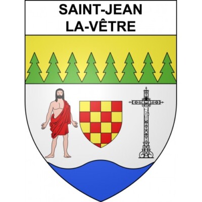 Saint-Jean-la-Vêtre 42 ville sticker blason écusson autocollant adhésif ...