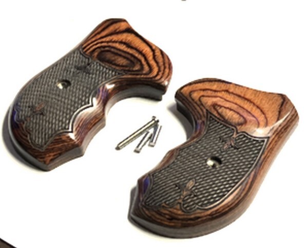 J Frame Grips fits Smith Wesson ROUND BUTT S&W ROSEWOOD 38/357 XL FULL ...