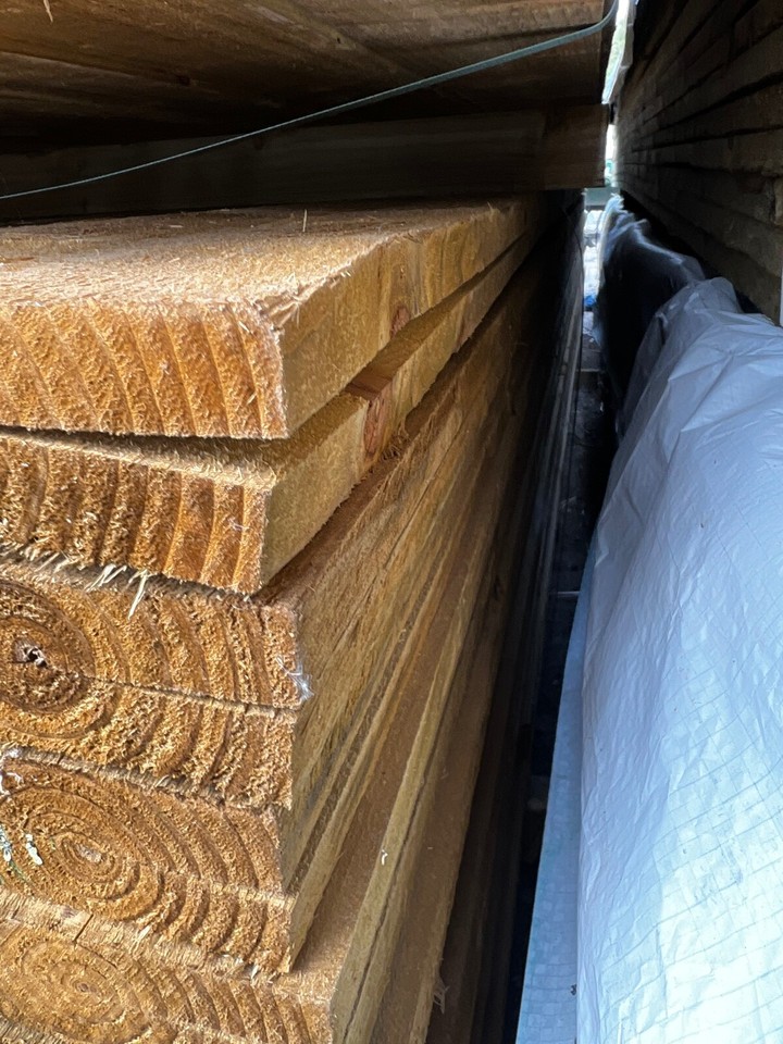 Tanalised Rough Sawn Timber 6x1 (150mm x 22mm) 4.2m | eBay UK