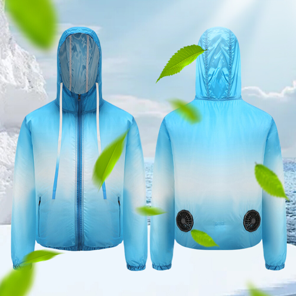 Summer Fan Clothes 3 Gears Electric Fan Cooling Coat for High ...