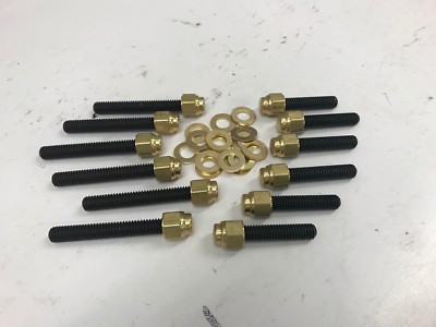 HARLEY HD TWIN CAM BRASS TOP HAT ROCKER BOX BOLTS cylinder head cover ...