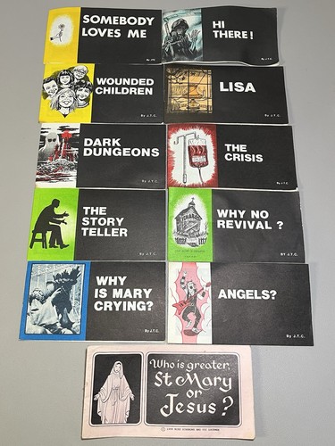 Vintage Lot of 10+ Jack Chick Publications Tracts 1970s-1980s Religious ...