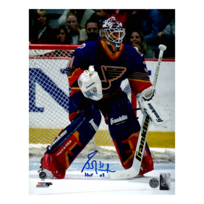 Grant Fuhr St Louis Blues Autographed Photo w/ HOF 03 Insc Fan Cave COA ...