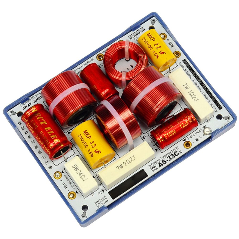 KASUN AS-33C 3 Way Hi-Fi Speaker Frequency Divider Crossover Filters ...