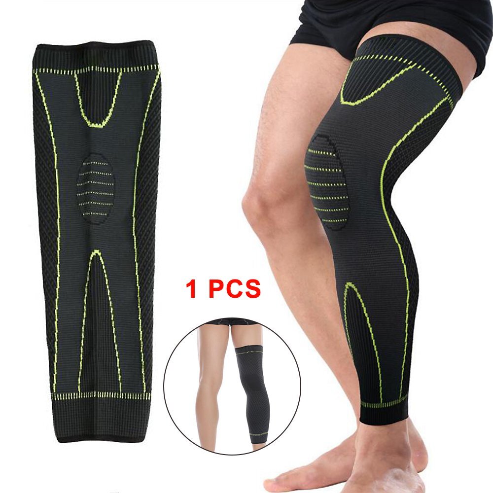 Thigh High Compression Knee Brace Full Leg Sleeve Support Running ...