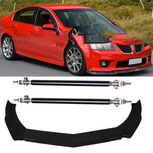 For Pontiac G8 GTO Front Bumper Lip Splitter Spoiler Body Kit + Strut ...