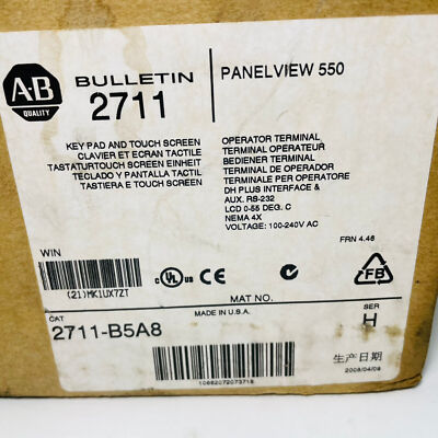 NEW Allen-Bradley 2711-B5A8 /H PanelView 550 Terminal Free Ship | eBay