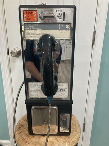 Personal Payphone W/ Locks and Keys G-Tel Coin Operated. 5,10,25 Cent ...
