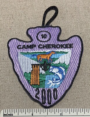 2000 CAMP CHEROKEE Boy Scout PATCH Circle Ten Council Mikanakawa OA ...