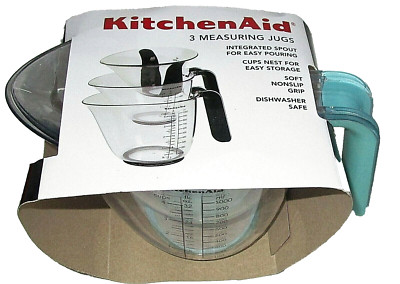 KITCHENAID MEASURING JUGS ~ AQUA SKY ~ SET OF 3 ~ KO298OSAQA | eBay