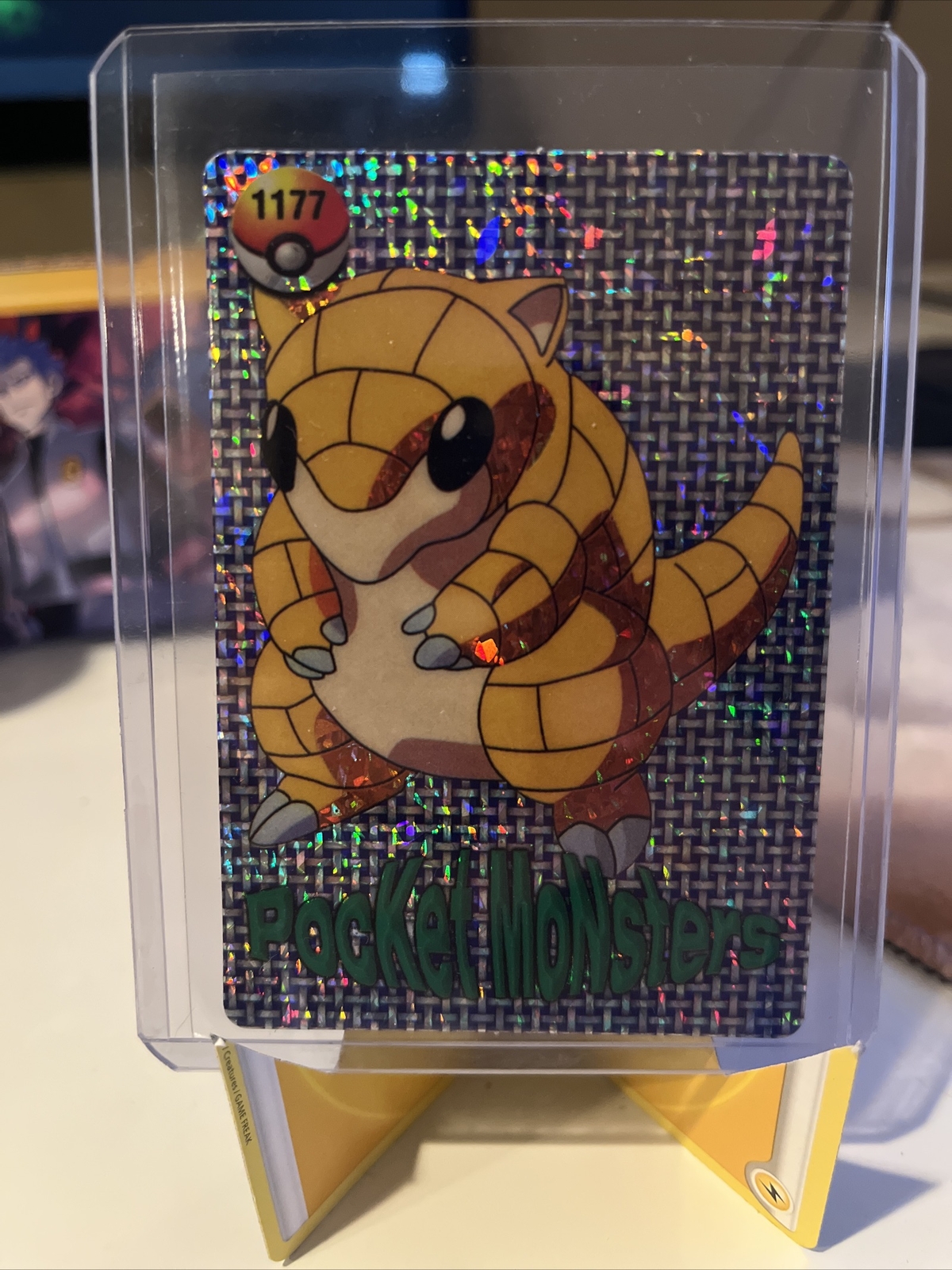 Pocket Monsters Sandshrew #1177 Holo Prism Pikachu #1174 Vending ...