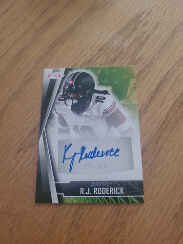 Nice 2022 Sage RJ Roderick Rookie Auto. South Carolina | eBay