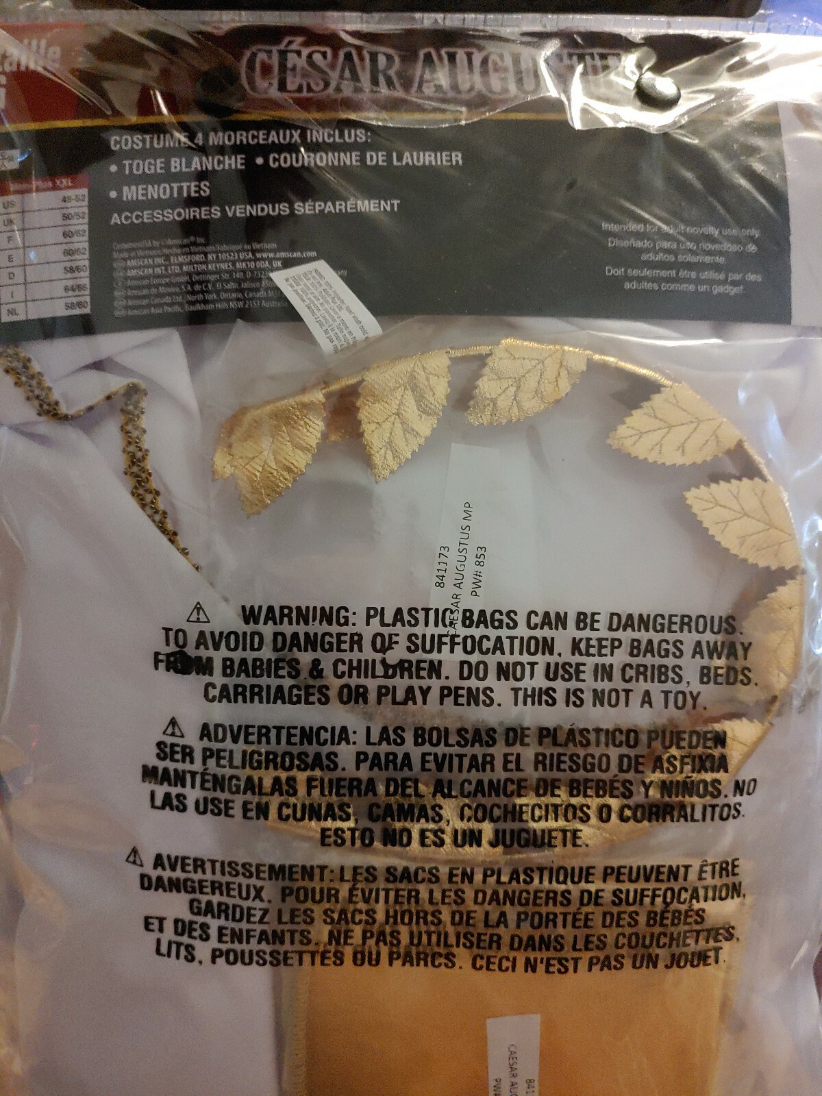 Julius Caesar Adult Roman Greek Toga Emperor Robe - Plus Size 2XL #771 ...