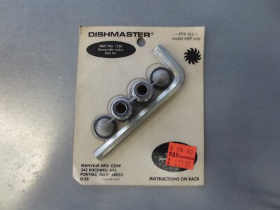 dishmaster 1230 - removable valve seal kit | eBay