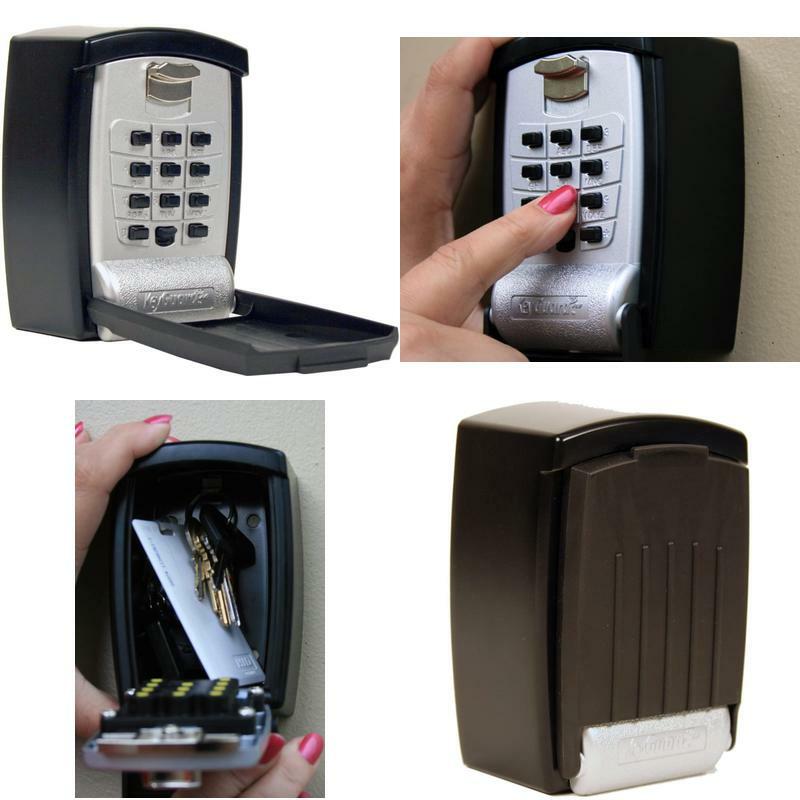 KeyGuard Punch Button Key Card Storage Wall Mount Lock Box, Secure n ...