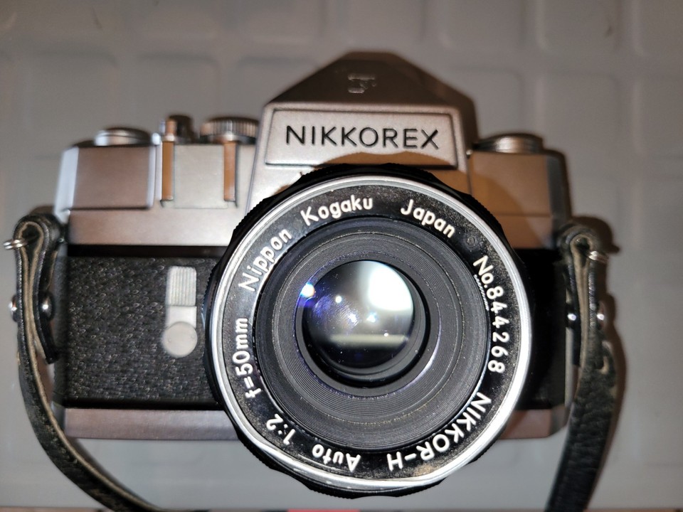Nikon Nikkorex F Film Camera + Nikkor-H Auto 50mm F/2 Lens - VTG | eBay