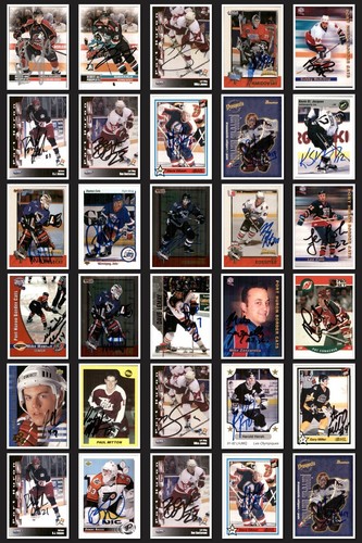 Lot Of (30) Signed Ice Hockey Cards NHL RC Rookie Auto AU Autograph Den ...