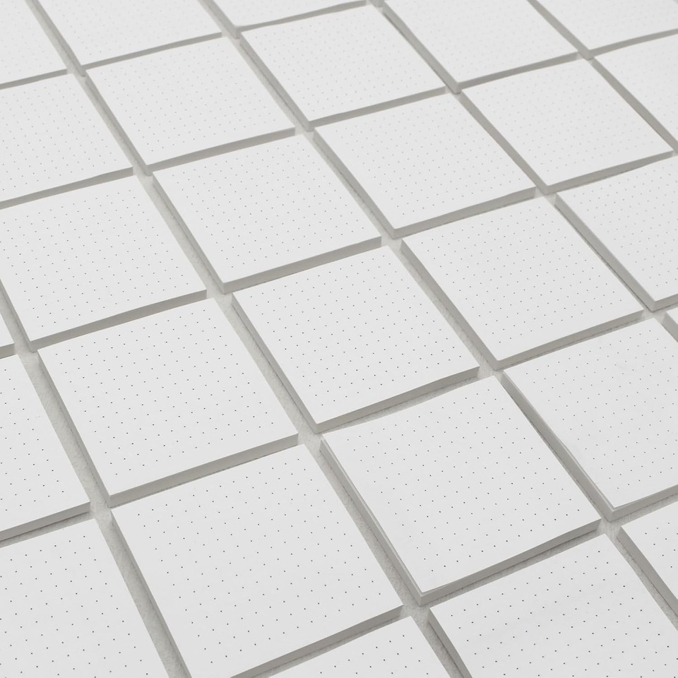 (12 Pad) Dotted Sticky Notes, 3x3 Inch, Dot Grid 3 inch x 3 inch, Raw ...