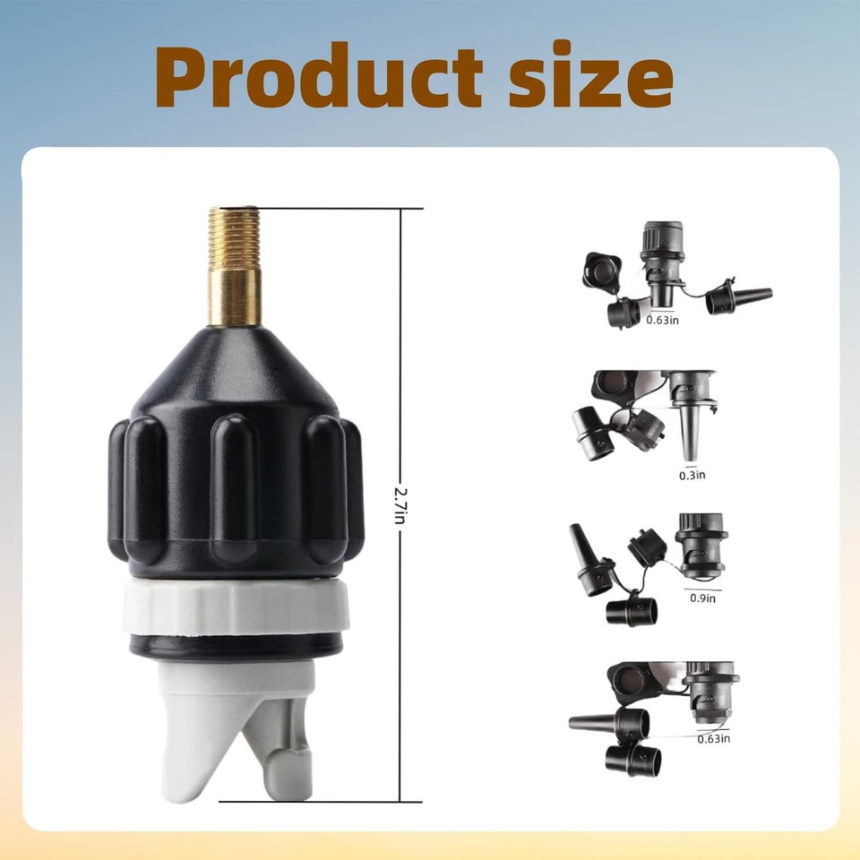 Boat Sup Pump Adaptor Inflatable, Air Pump Air Valve Adapter Kit with 4 ...