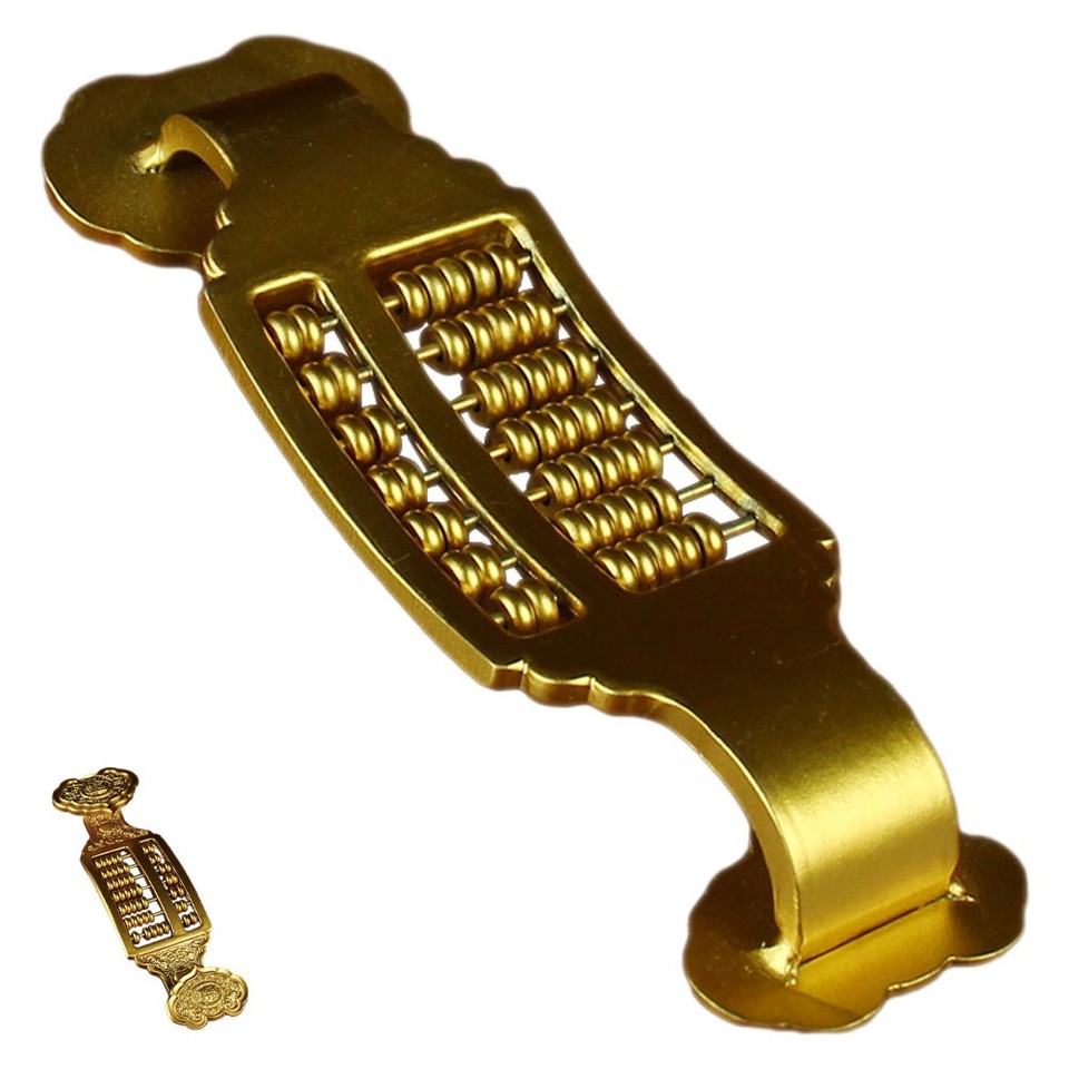 Retro Abacus Statue Desktop Small Brass Ancient Abacus Figurine ...