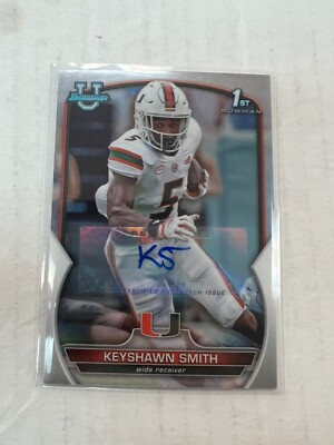 Keyshawn Smith 2022 Bowman U Chrome 1st Bowman Auto Base #55 NrMt | eBay