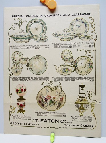Vintage - THE T. EATON CO. LIMITED Advertising Leaflet - Toronto ...