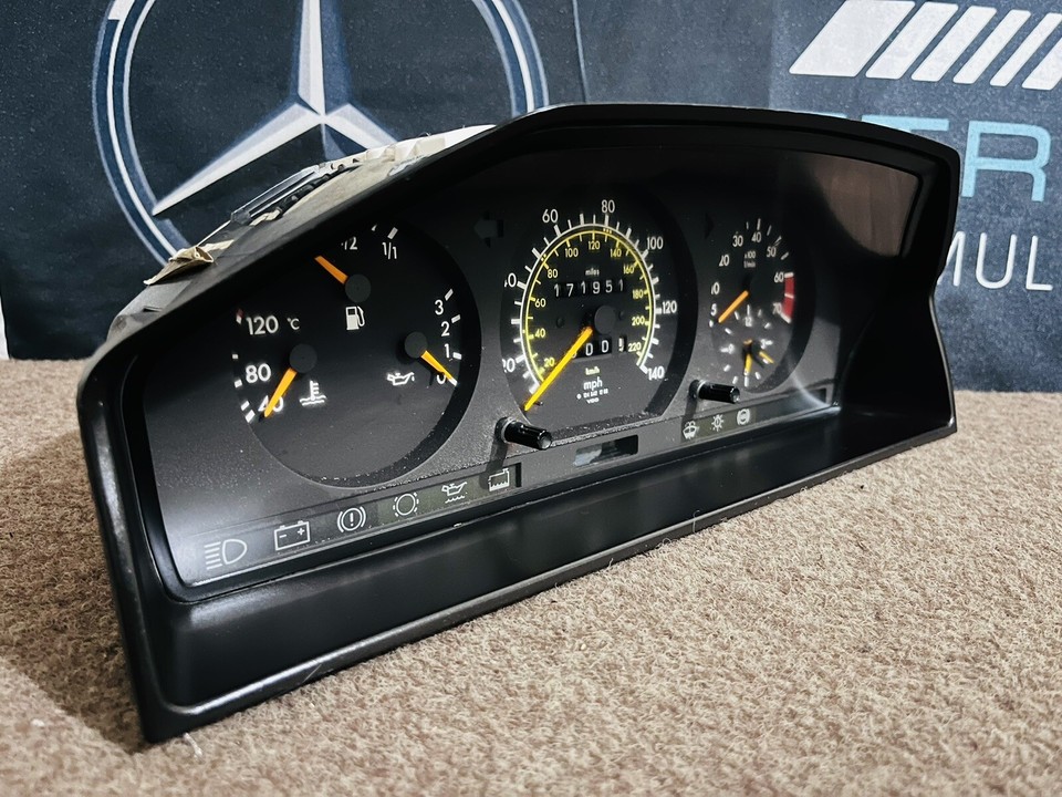 Mercedes-Benz W124 A124 Speedometer Instrument Cluster 140 Mils ...