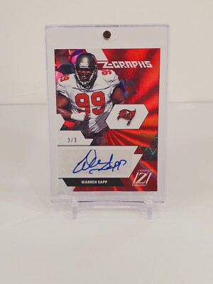 2021 Panini Zenith Warren Sapp /3 Auto Z-Graphs Autograph | eBay