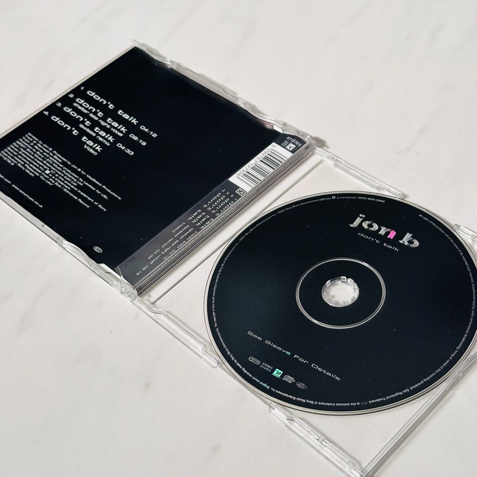 Jon B - CD Import -Don't Talk Single - Made in England | eBay
