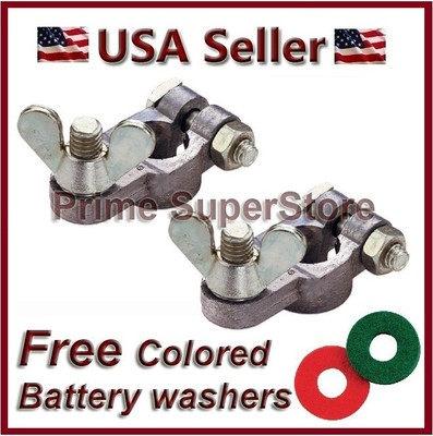 MARINE/BOAT BATTERY TERMINAL HEAVY DUTY TOP POST TO PIN CONVERSION PAIR ...