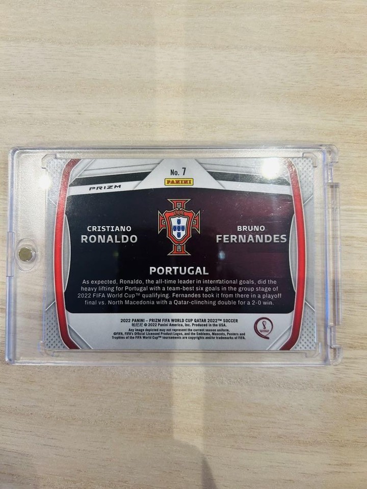 Panini FIFA World Cup Qatar 2022 Cristiano Ronaldo Rainbow Hologram ...
