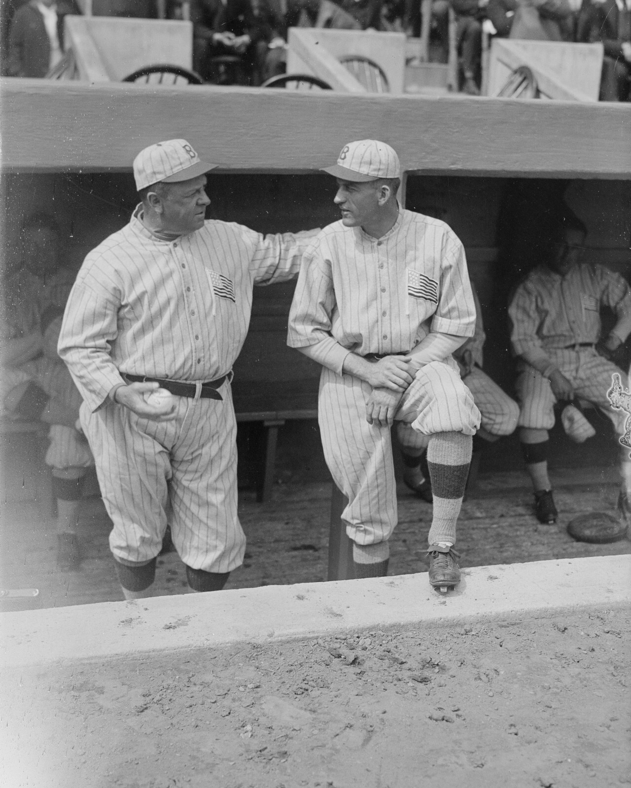 Jake Daubert Wilbert Robinson 8X10 Photo Brooklyn Dodgers Deadball Era ...