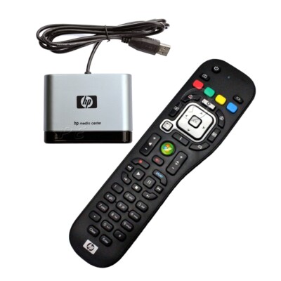 HP MCE Combo Kit Microsoft Windows Media Center Remote Control + USB IR ...