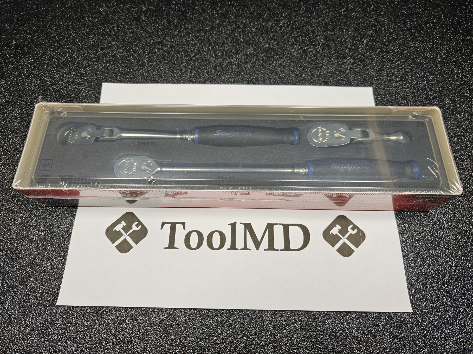 Snap-on Tools USA NEW POWER BLUE 3pc 1/4" Drive Soft Grip Ratchet Set ...