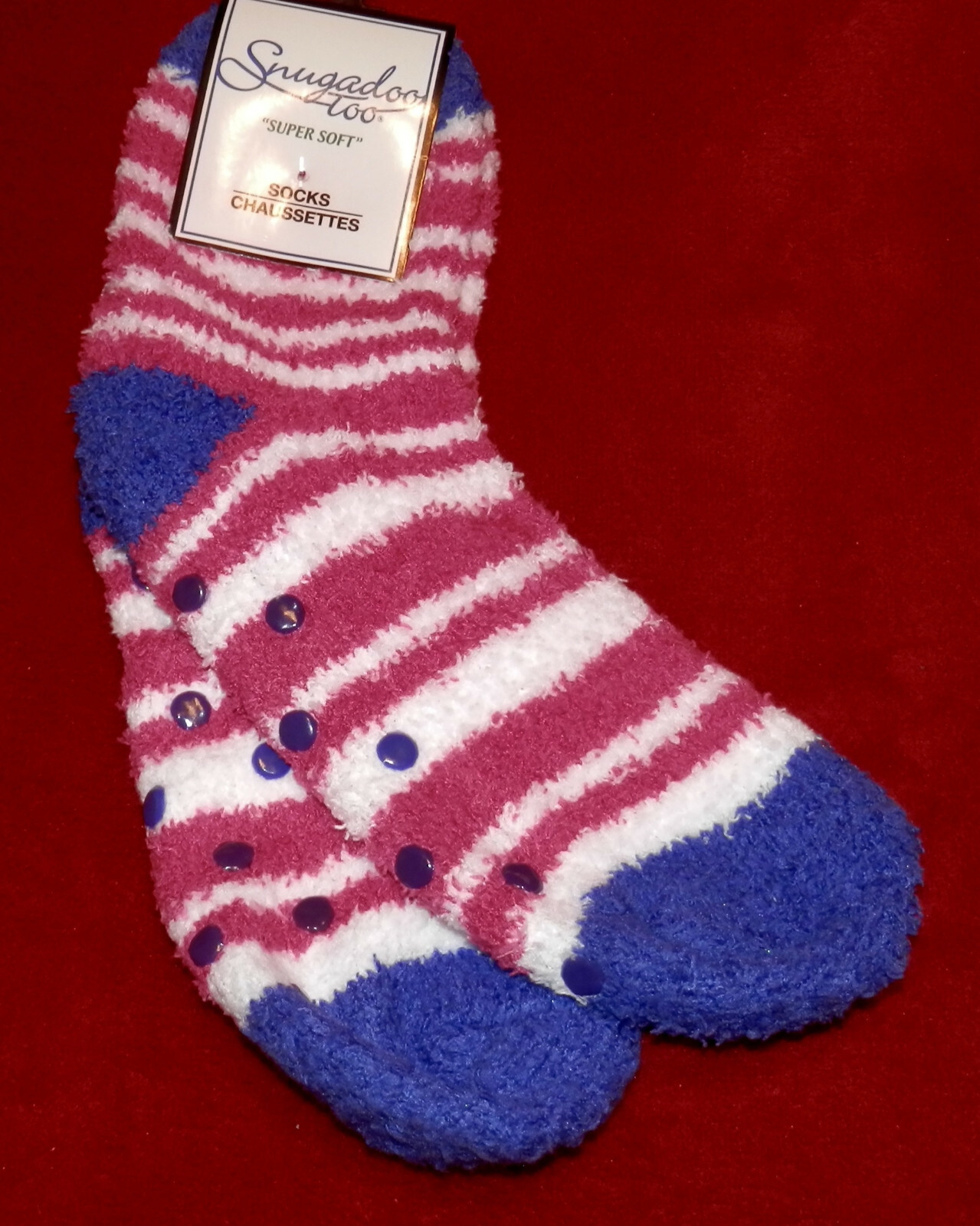 SNUGADOO TOO SUPER SOFT STRIPE SOCKS ** 4 TO PICK FROM ** SIZE 9-11 ...