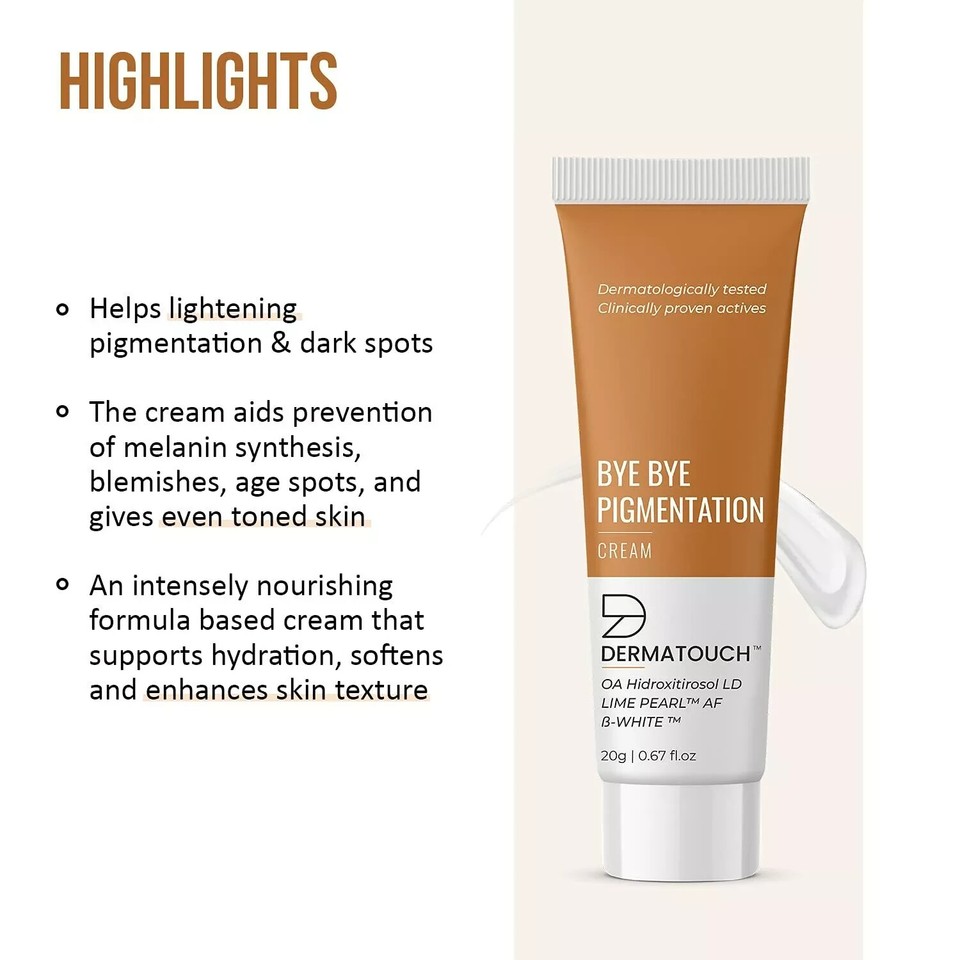 Bye Bye Pigmentation Cream 20gm for Pigmentation Removal, with Lime ...