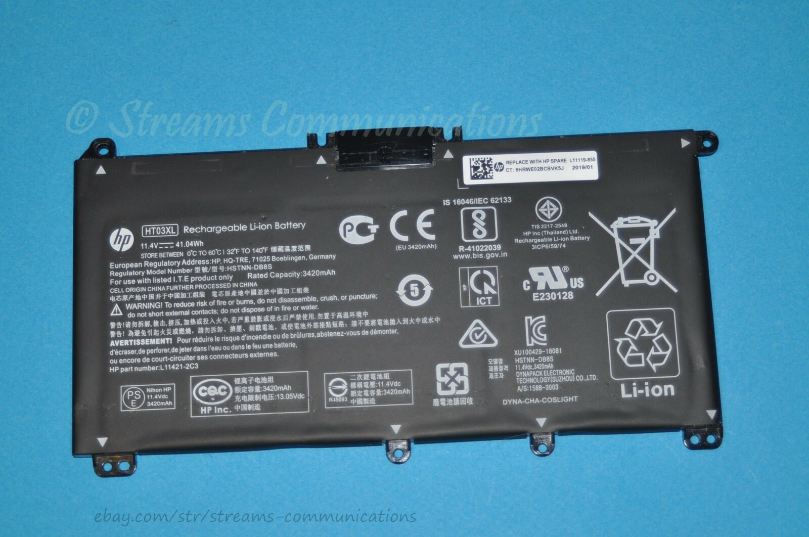 HP 15-DA 15-da0062la 15-da0061la 15-da0057la 15-da0056la OEM Laptop ...