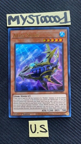 🇺🇸 Carte Yu-gi-oh! Abyss Shark LED9-EN001 1st US Ultra Rare Exc | eBay
