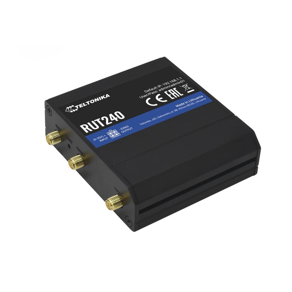 Teltonika RUT240 LTE Router SIM Card Slot 2 Ethernet Ports 2.4 GHz Wi ...