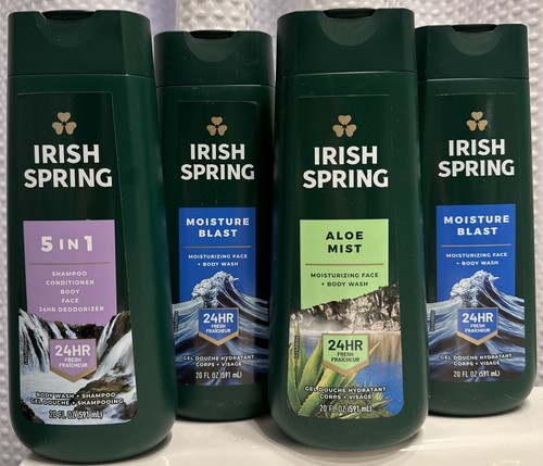 Irish Spring Body Wash Shampoo & Conditioner for Men - 20 fl oz (Mixed ...