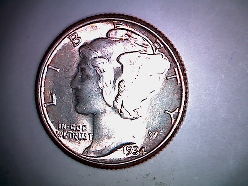 1934 P MERCURY 90% SILVER DIME UNCIRCULATED FULL SPLIT BAND. SM34P | eBay