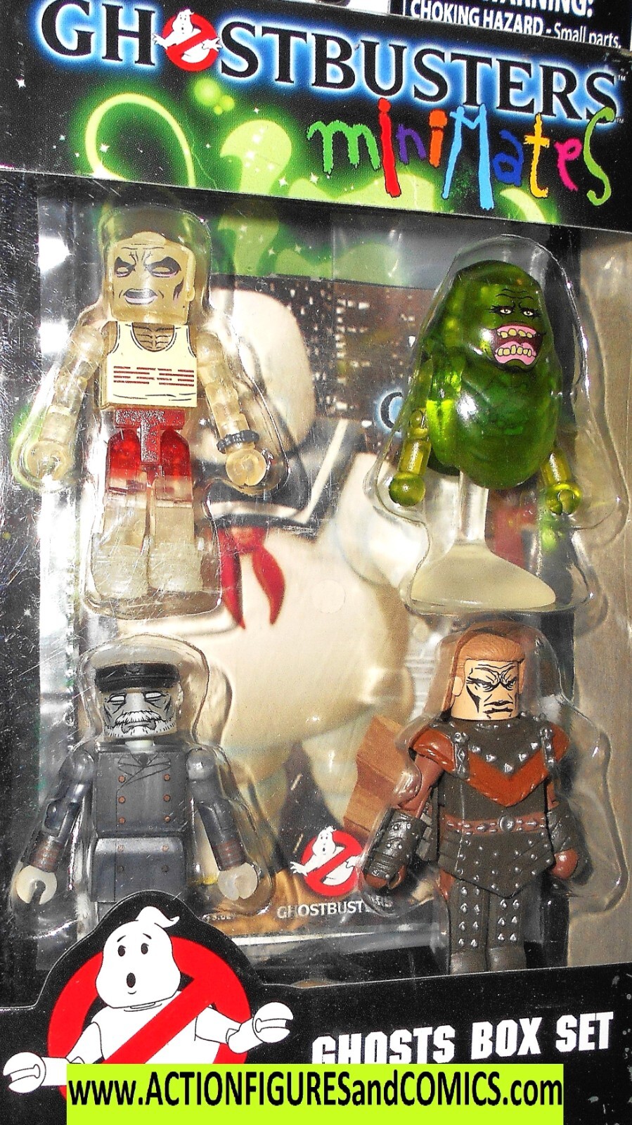 GHOSTBUSTERS Minimates 2010 GHOSTS BOX SET jogger slimer titanic vigo ...