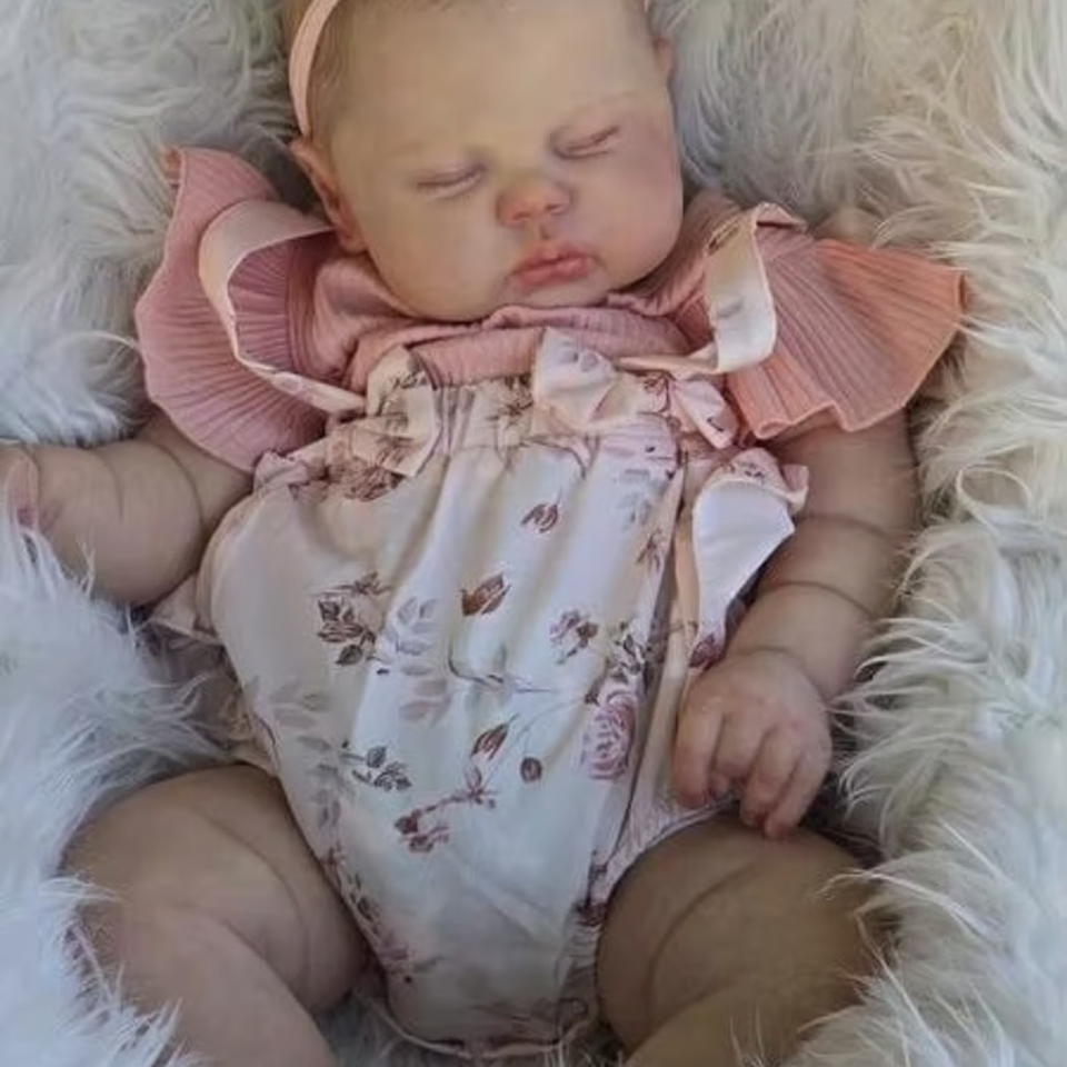 24Inch "Pickle" Sleeping in Soft Cloth Body Lifelike Reborn Toddler ...
