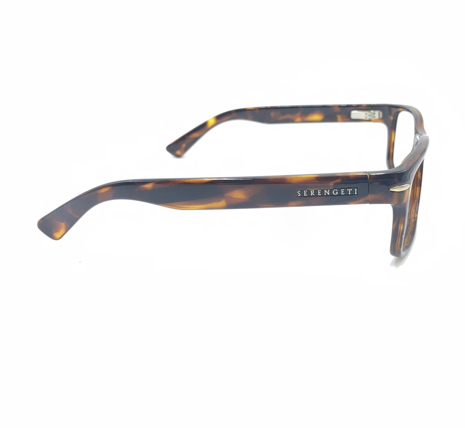 Serengeti Brown Tortoise Acetate Rectangle Sunglasses… - Gem