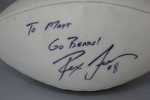 Authentic Autographed Rex Grossman Football - no COA | eBay