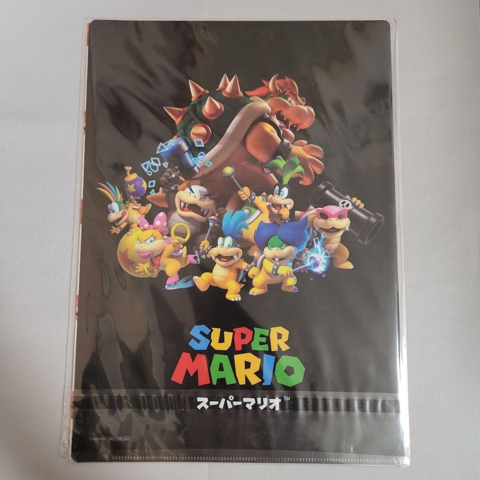 Super Mario A4 Clear File Set 2 Folders Mario Enemy Characters Design ...