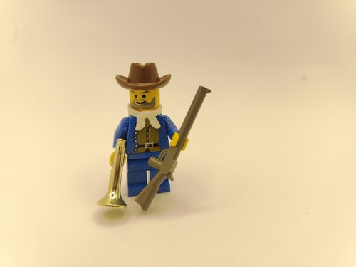 Lego Cavalry Lieutenant Minifigure with Chrome Bugle and Gun | eBay