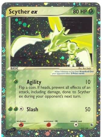 Scyther ex - 102/109 - Pokemon Ruby & Sapphire Ultra Rare MP | eBay