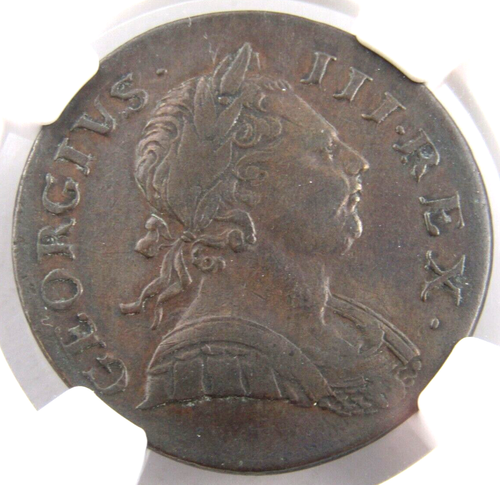 1771 Great Britain 1/2 Pence Coin Certified NGC VF 25 BN | eBay